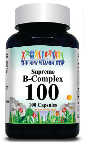 BUY 1 GET 2 FREE B-Complex 100 100 or 200 Capsules | The New Vitamin Stop